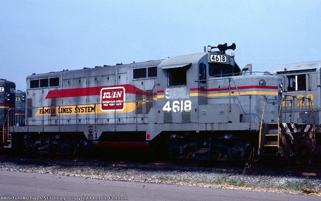 Seaboard System GP16 #4618, in the Boyles Yard engine terminal,